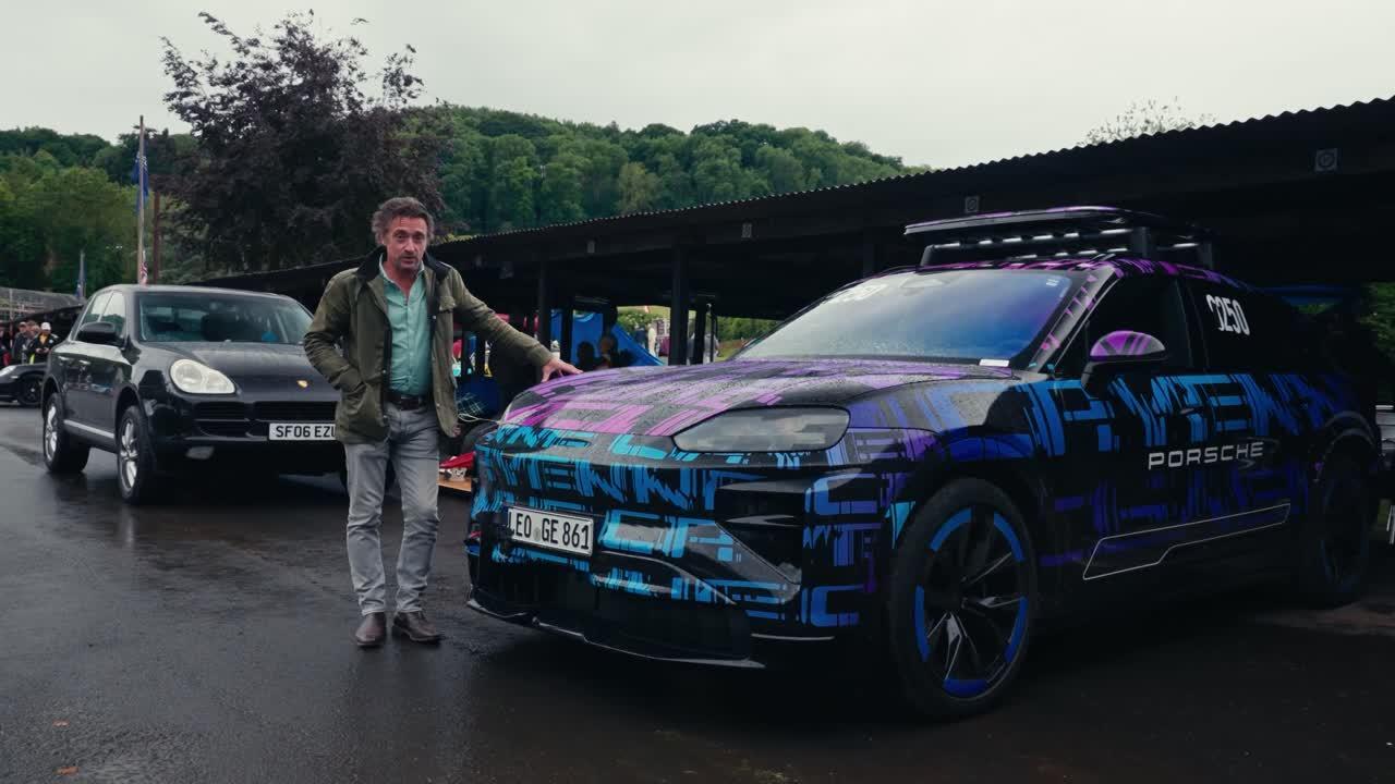 Camouflaged Cayenne Electric demonstrates performance and practicality ...